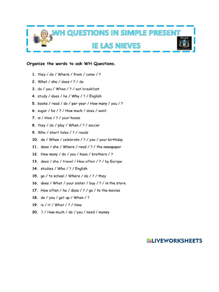 Simple Present Questions Review 4 | PDF