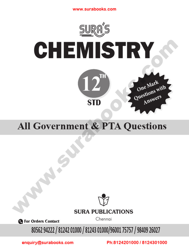 12th Chemistry (EM) QR Code QP | PDF | Acid | Chemical Reactions