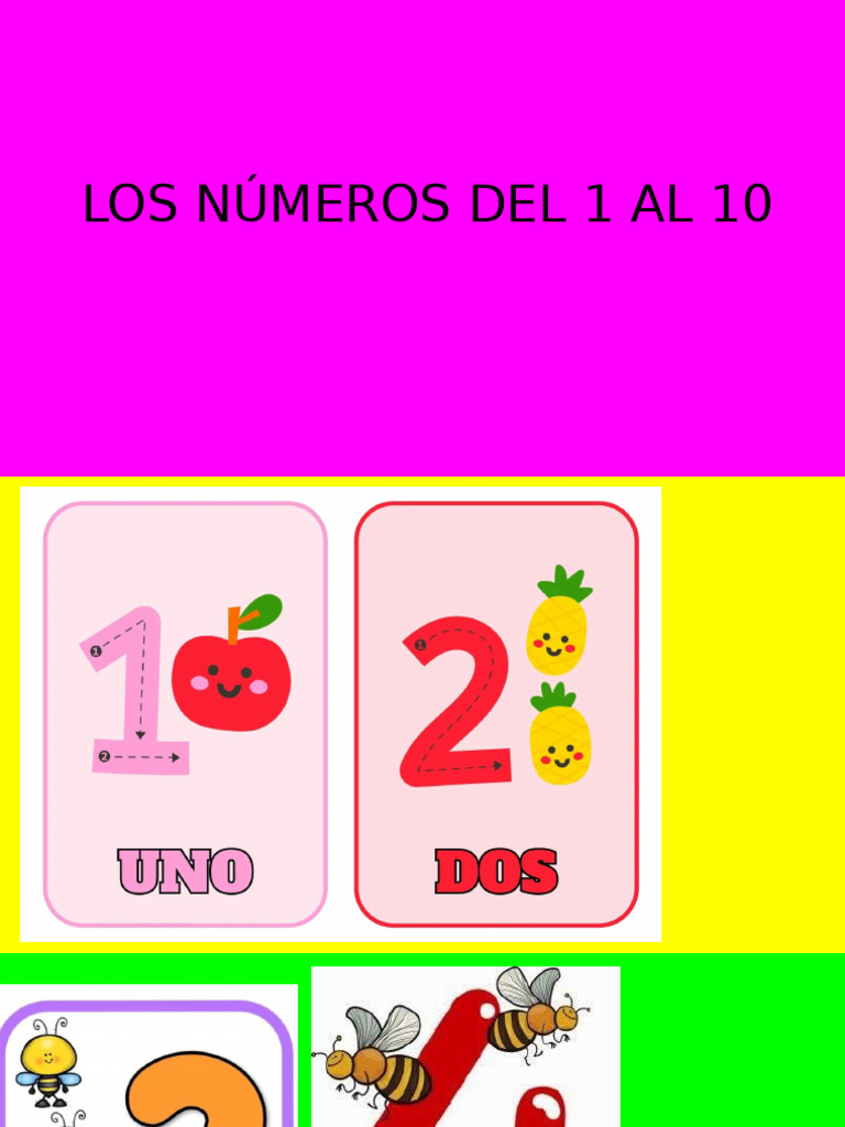 Los Números Del 1 Al 10 | PDF
