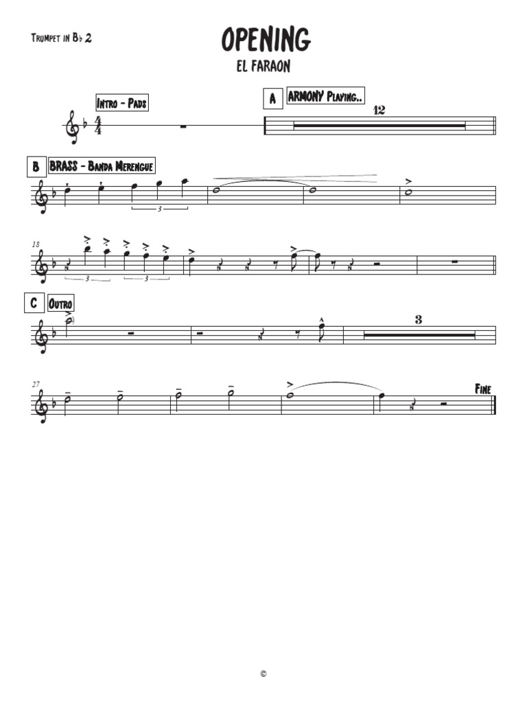 OPENING - Trumpet in BB 2 | PDF