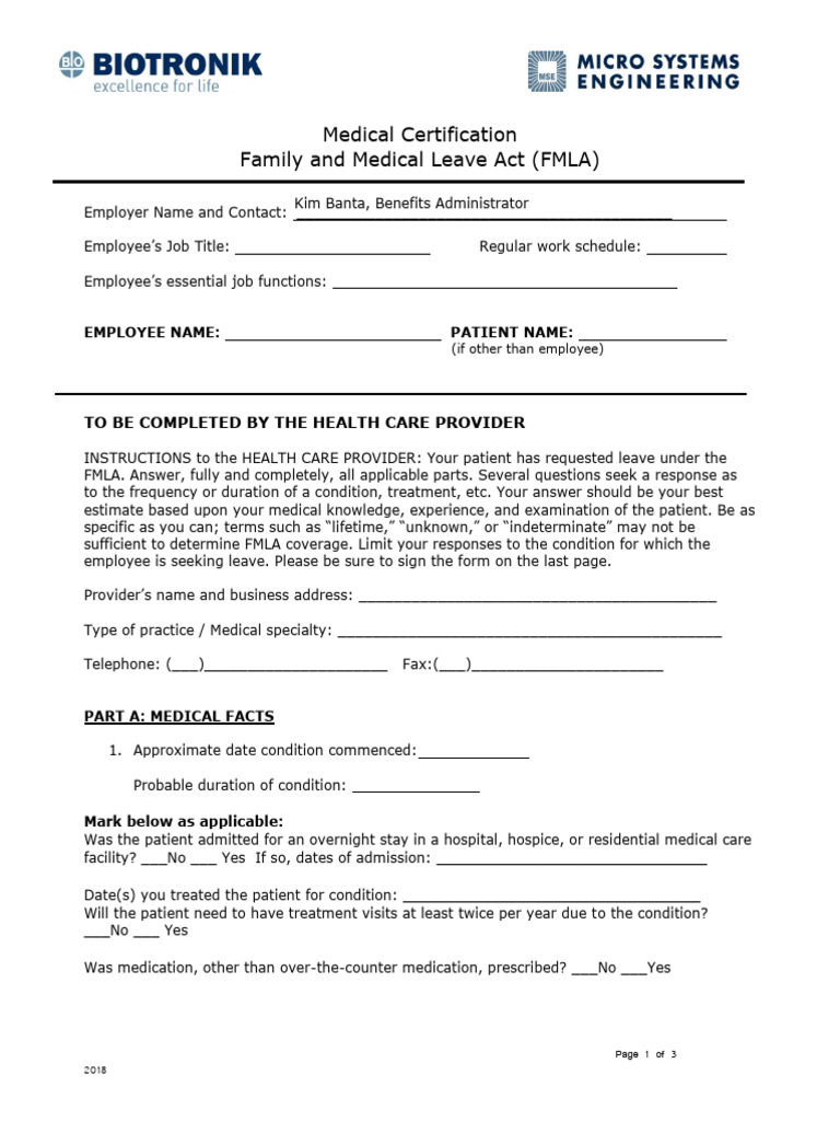 Form - Short Term Disability Request 11 | PDF | Family And Medical ...