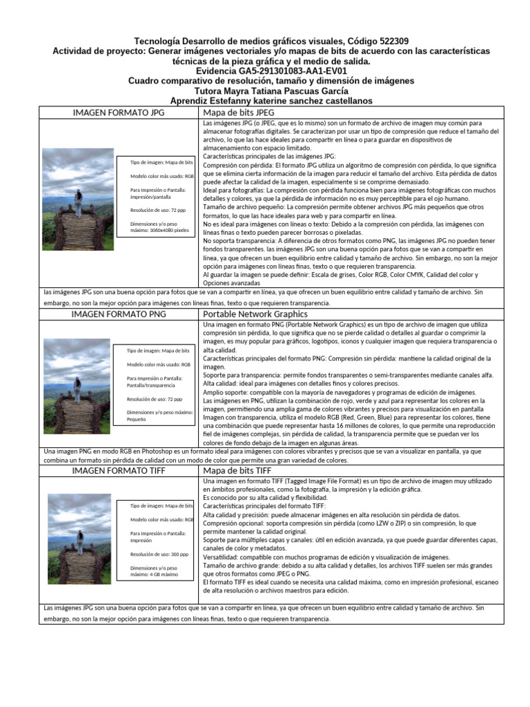 Comparativa de formatos de imagen JPG, PNG y TIFF | PDF | Adobe ...