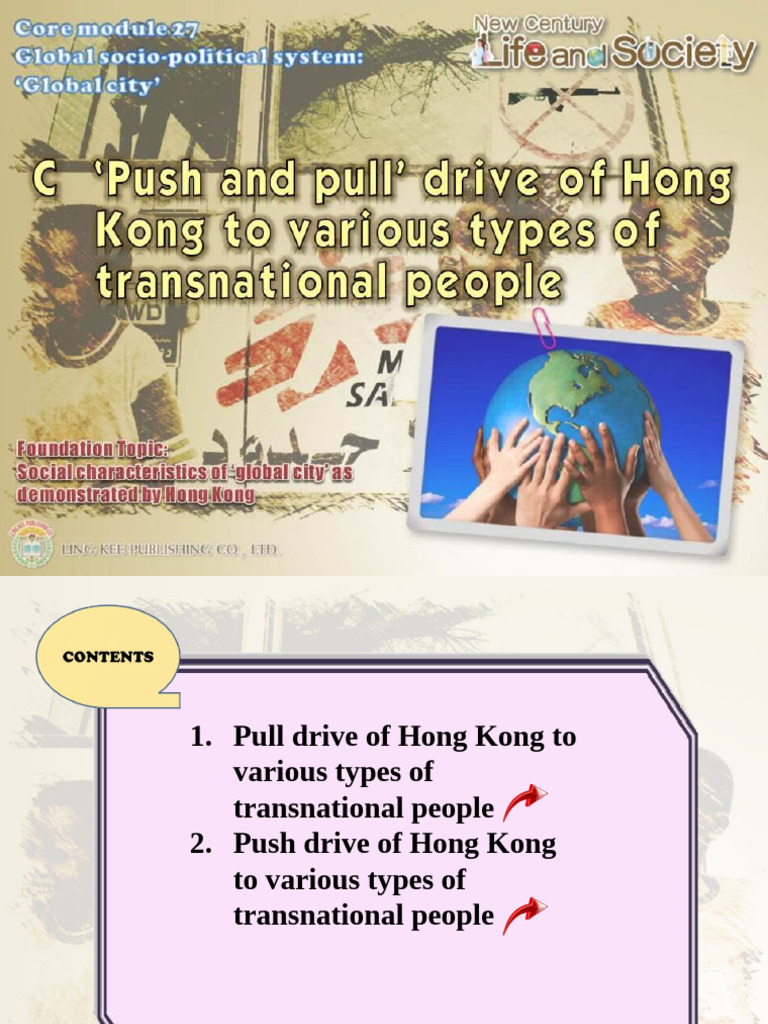 C Push and Pull Drive of Hong Kong to Various Types of Transnational ...