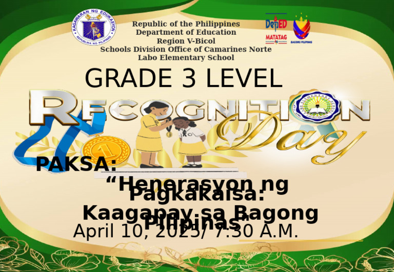 Recognition Tarp 2020 2025 | PDF