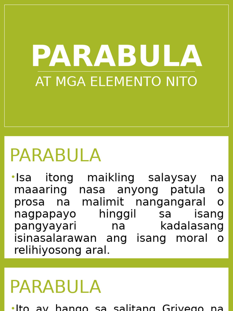 Parabula 070640 | PDF
