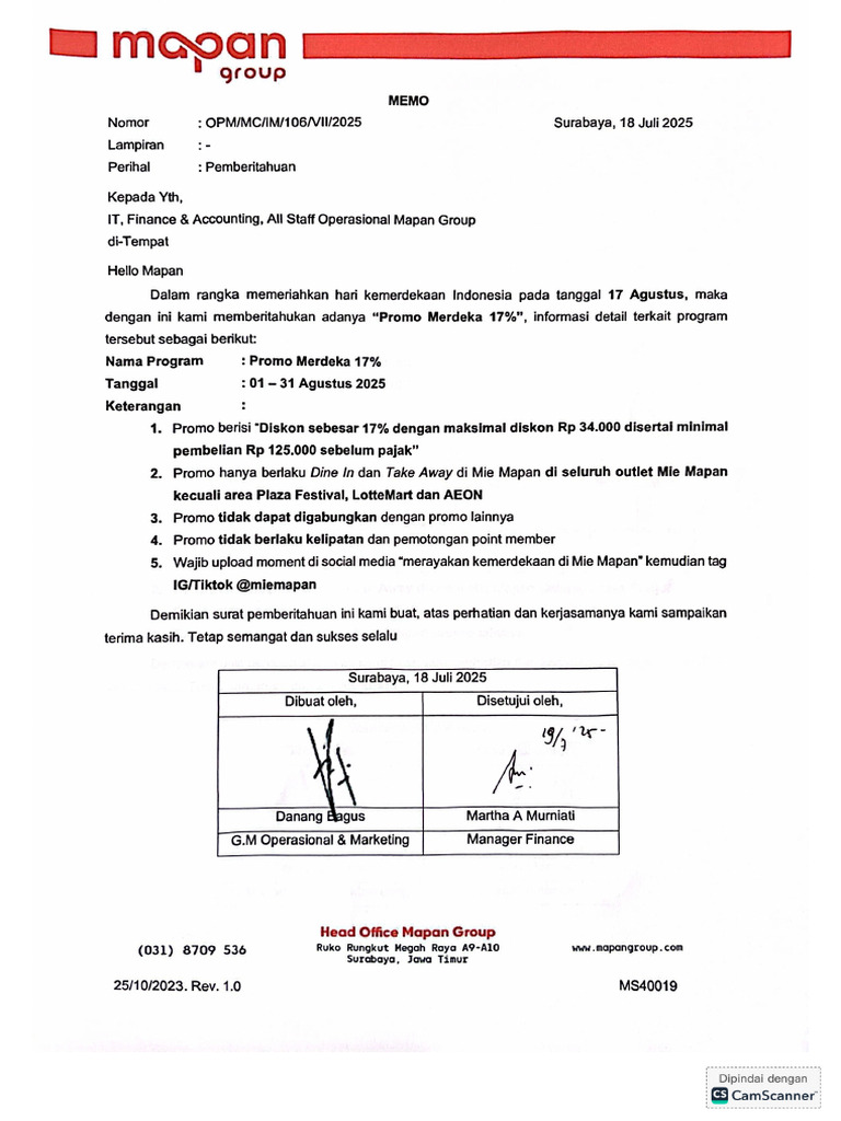 Promo Merdeka 17 | PDF