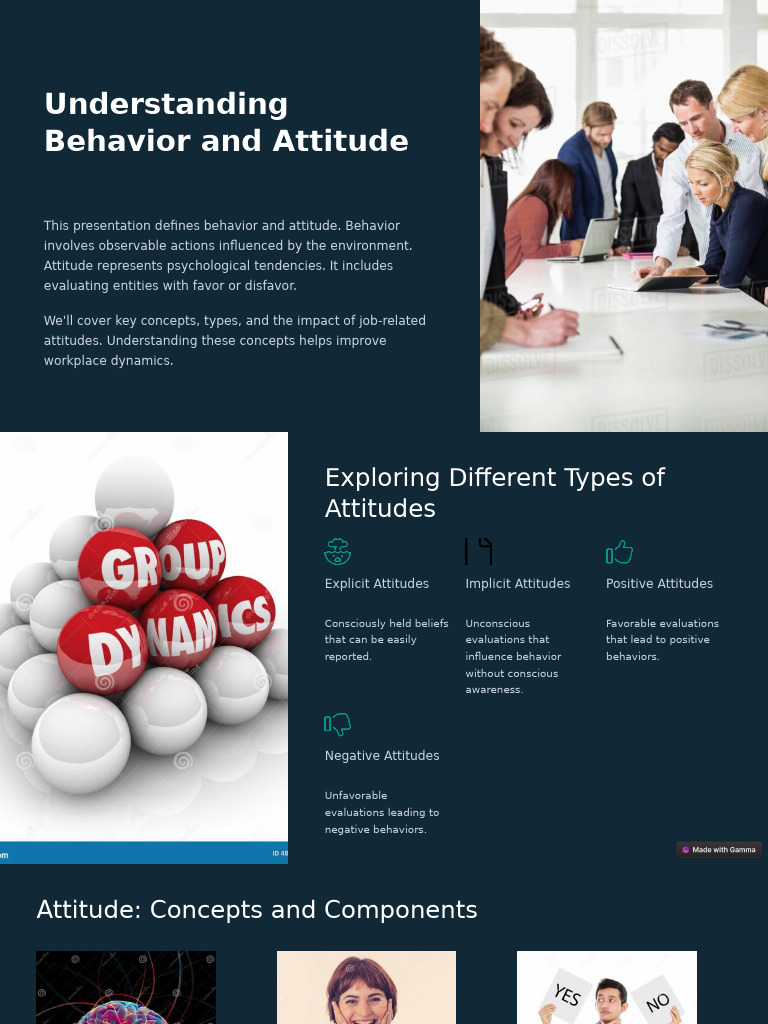 Understanding Behavior and Attitude | PDF