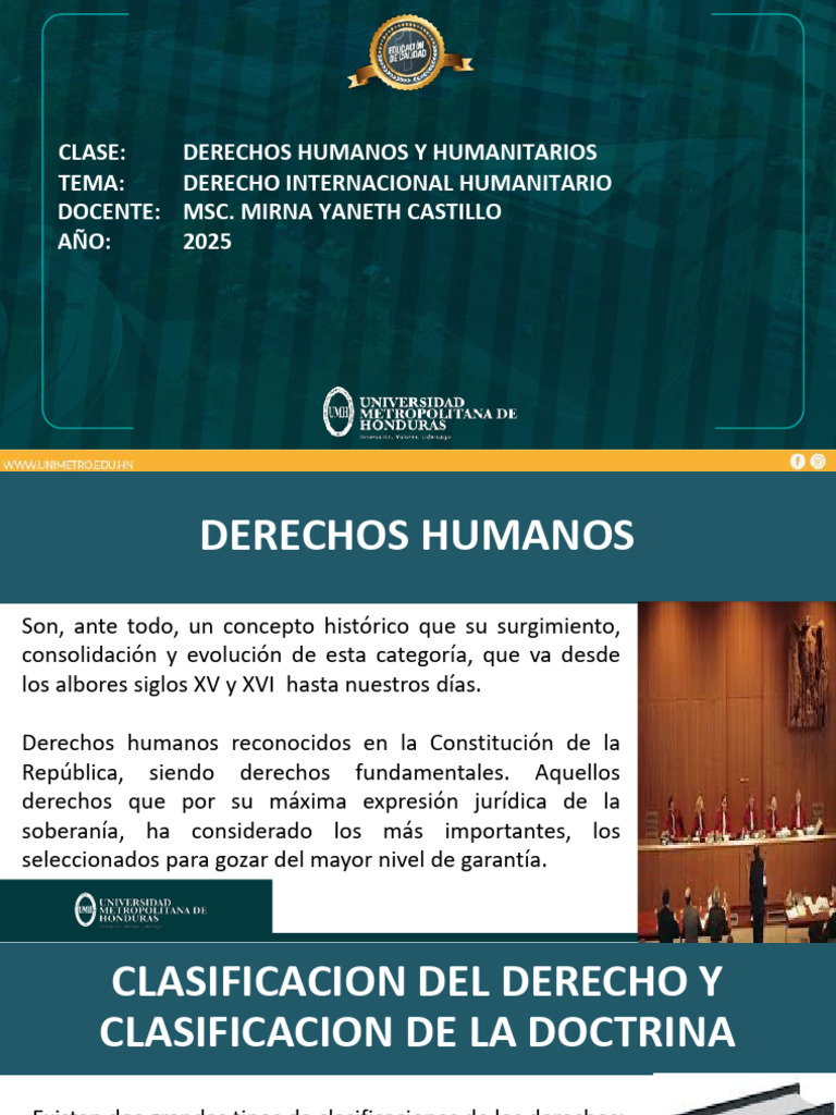Derechos Humanos y Derecho Humanitario | PDF | Ley humanitaria ...
