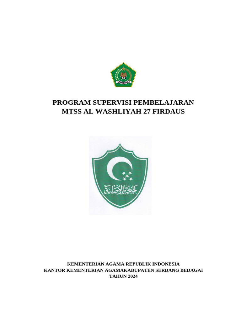 Supervisi Pembelajaran MTSS Al Washliyah | PDF