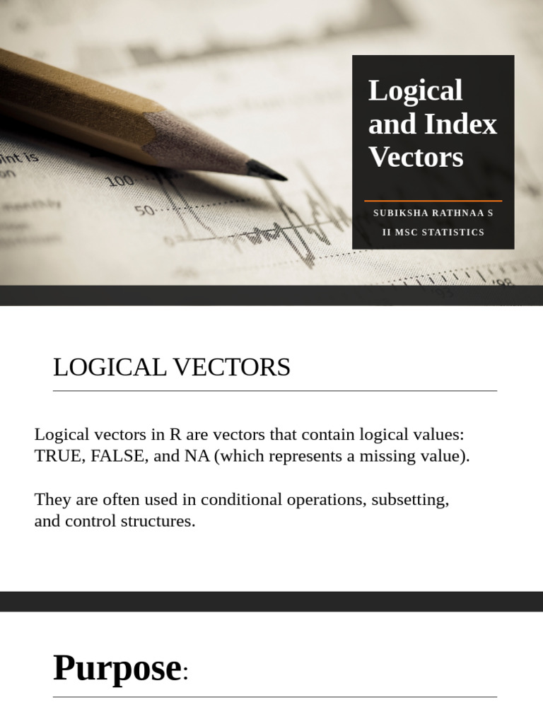 Logical and Index Vectors | PDF | Control Flow | Mathematical Logic