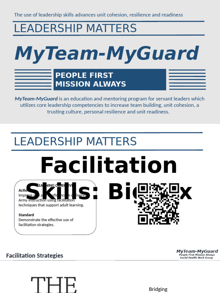 MTMG FLL Development Facilitation Skills Module | PDF | Leadership ...