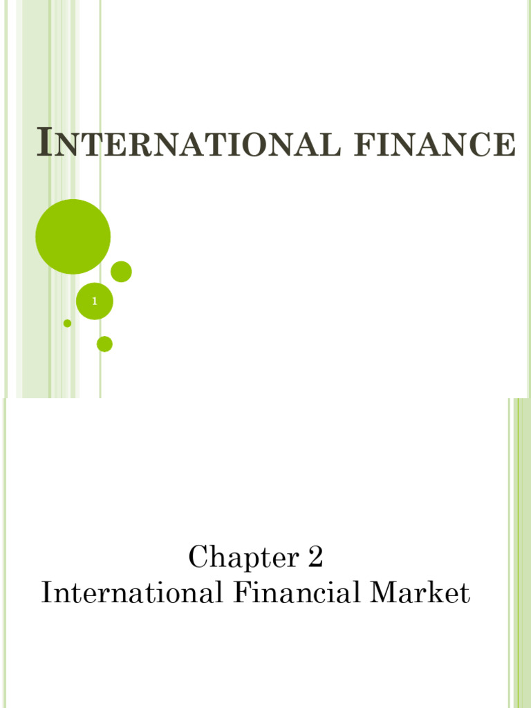 Overview of International Financial Markets | PDF | Special Drawing ...