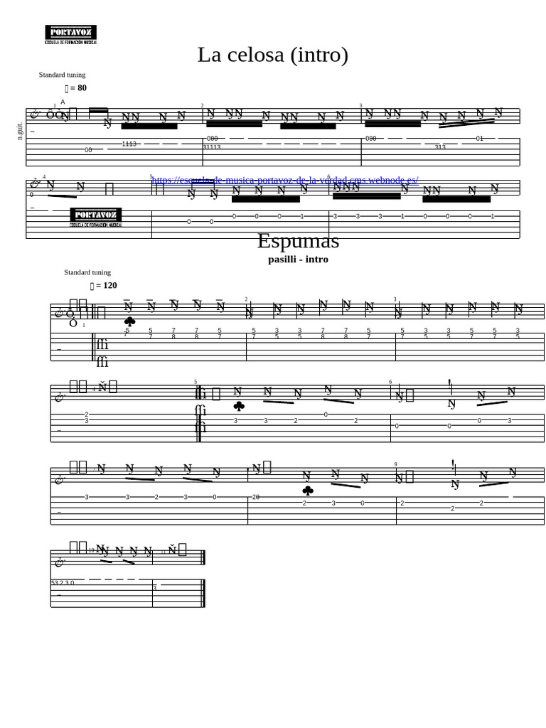 Plantilla La celosa (intro) | PDF