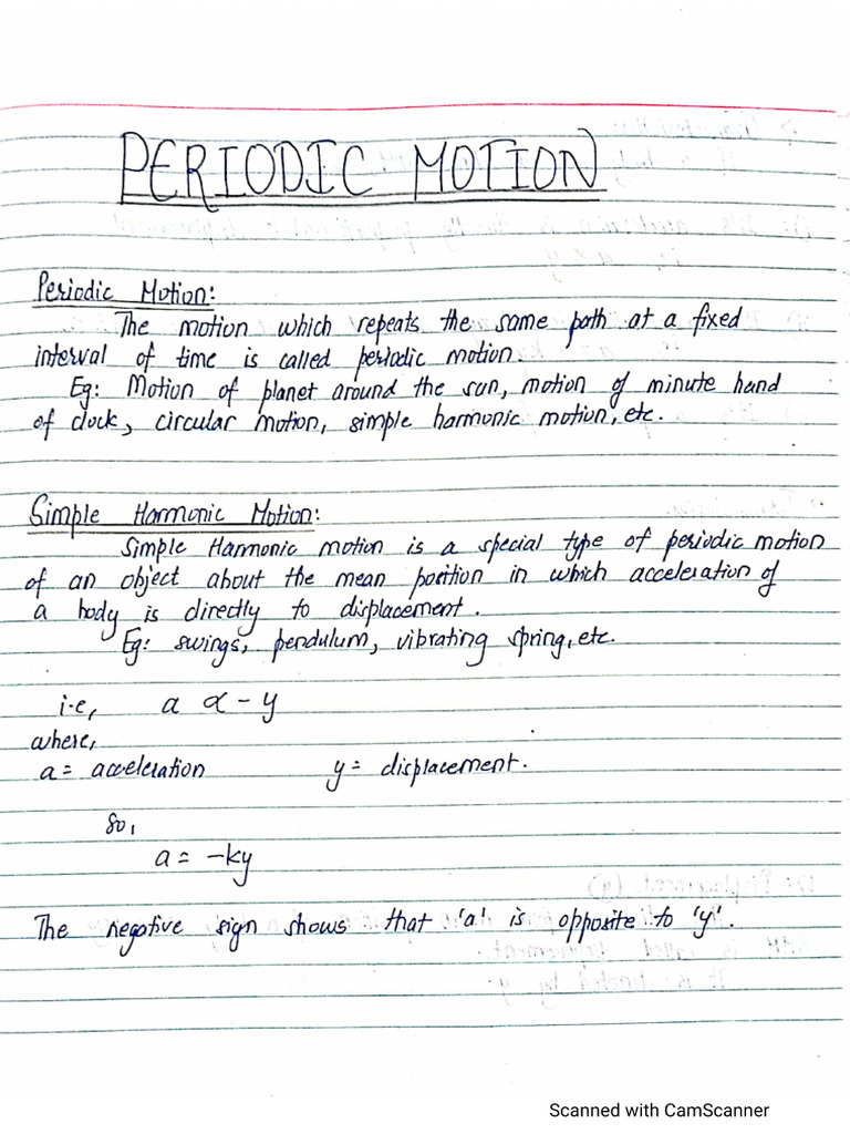 Periodic Motion | PDF