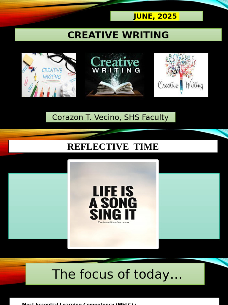 Creative Writing: Imagery and Diction | PDF | Experience | Perception