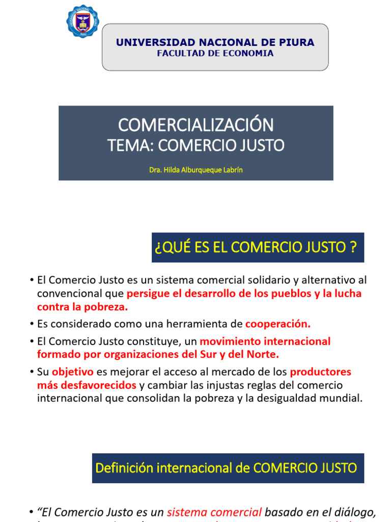 Comercio Justo: Principios y Proceso | PDF | Comercio justo | Comercio