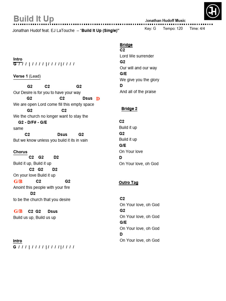 Build It Up: Worship Song Chords | PDF | Song Structure | Musical Forms