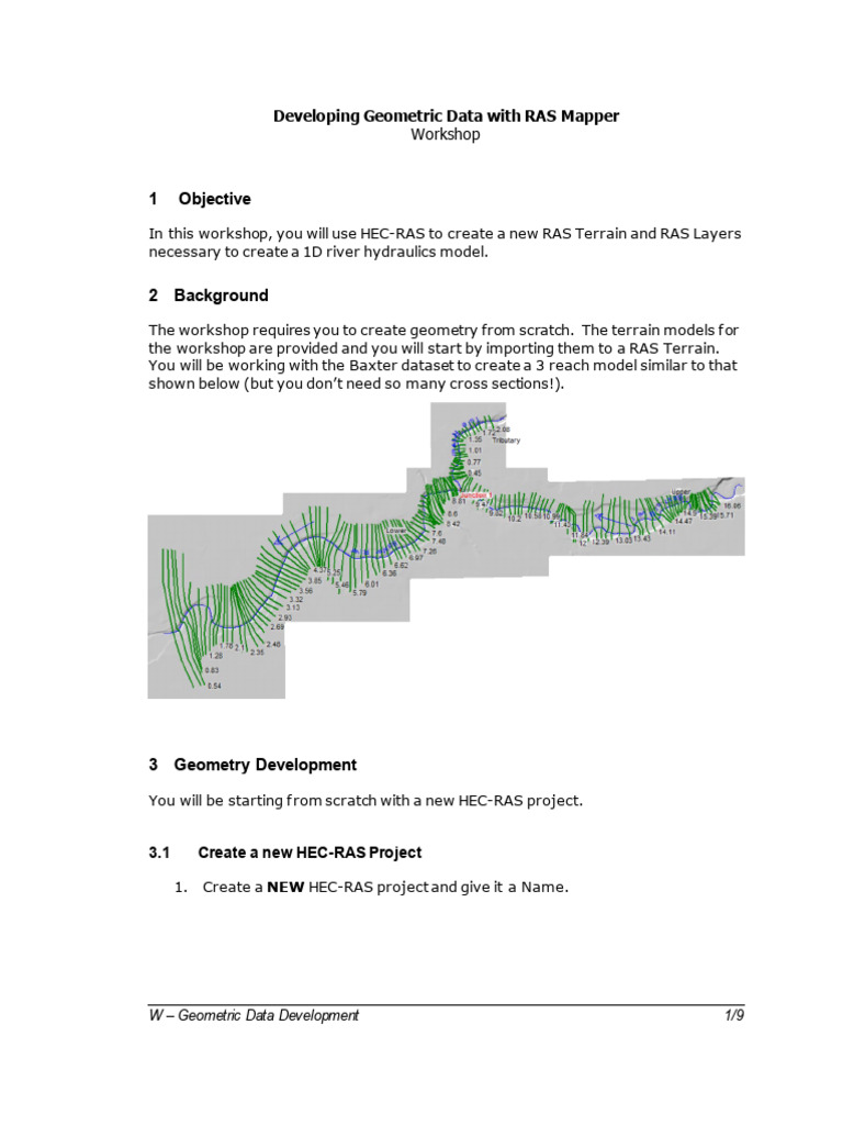 1.5 W - Developing Geometric Data With RAS Mapper | PDF | Software