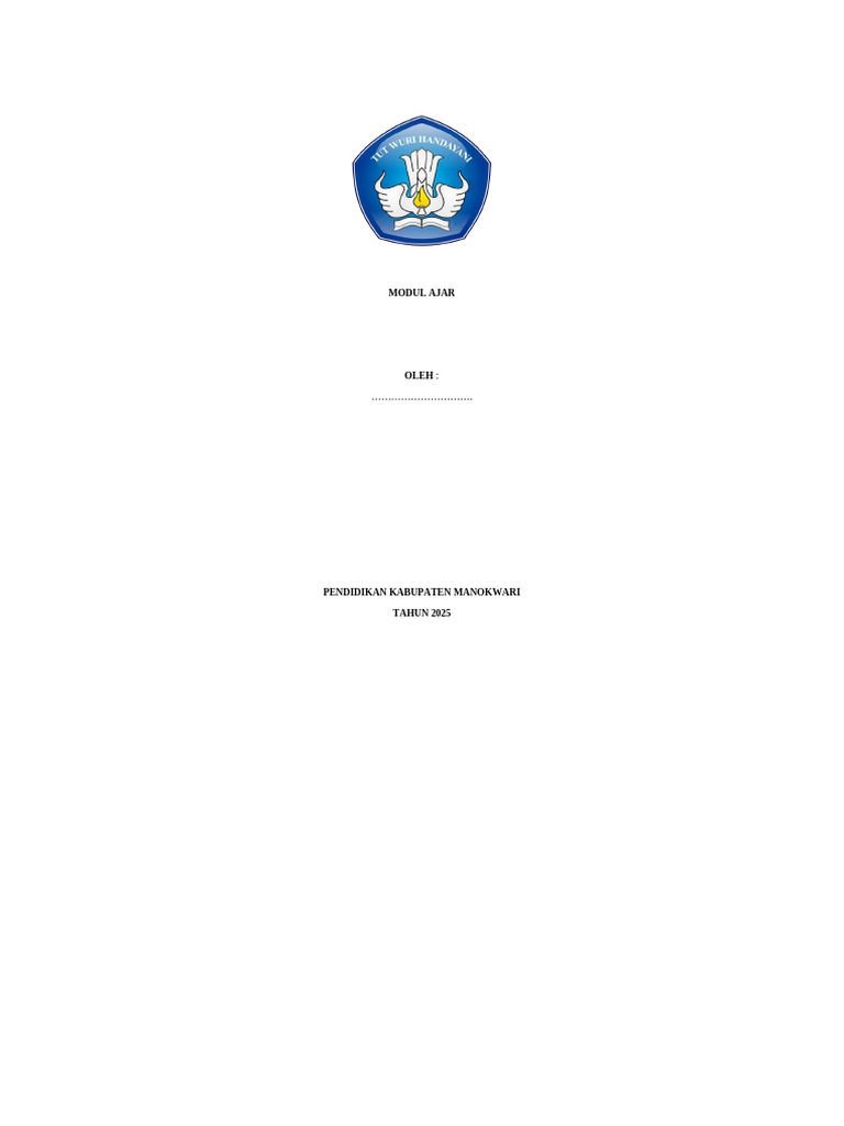 Template Modul Ajar | PDF