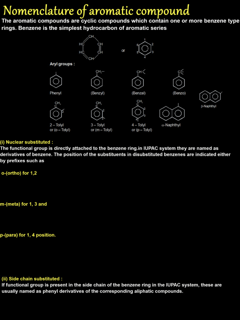 Aromatic Compounds | PDF