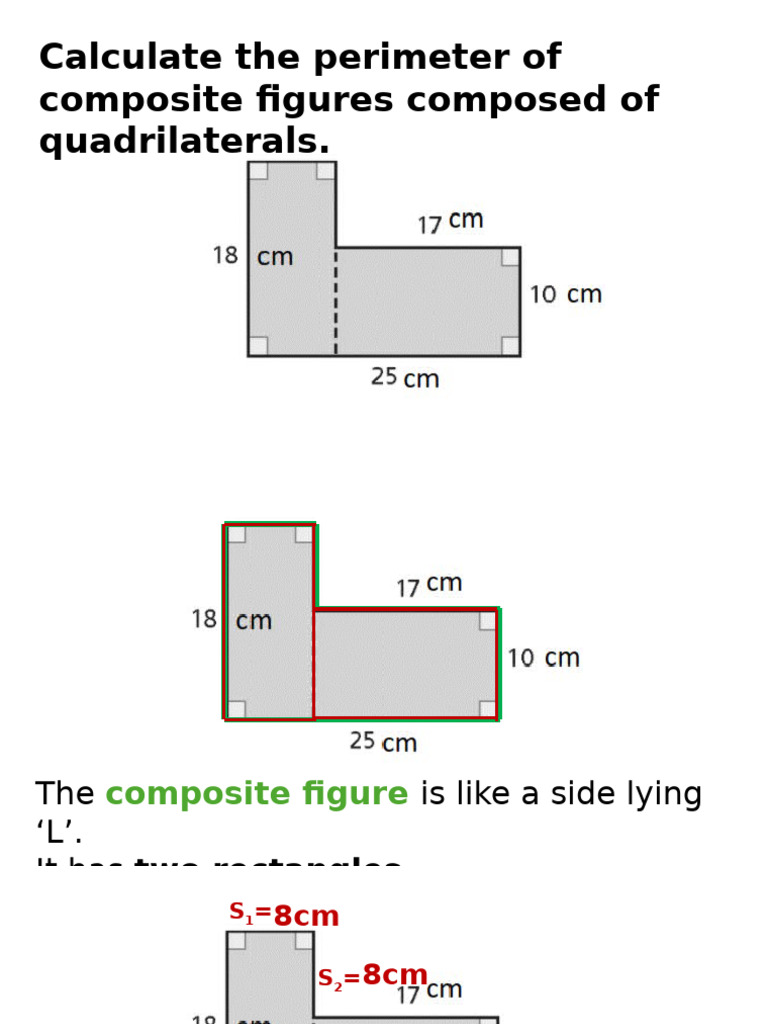 Perimeter Calculations for Composite Figures | PDF | Rectangle ...