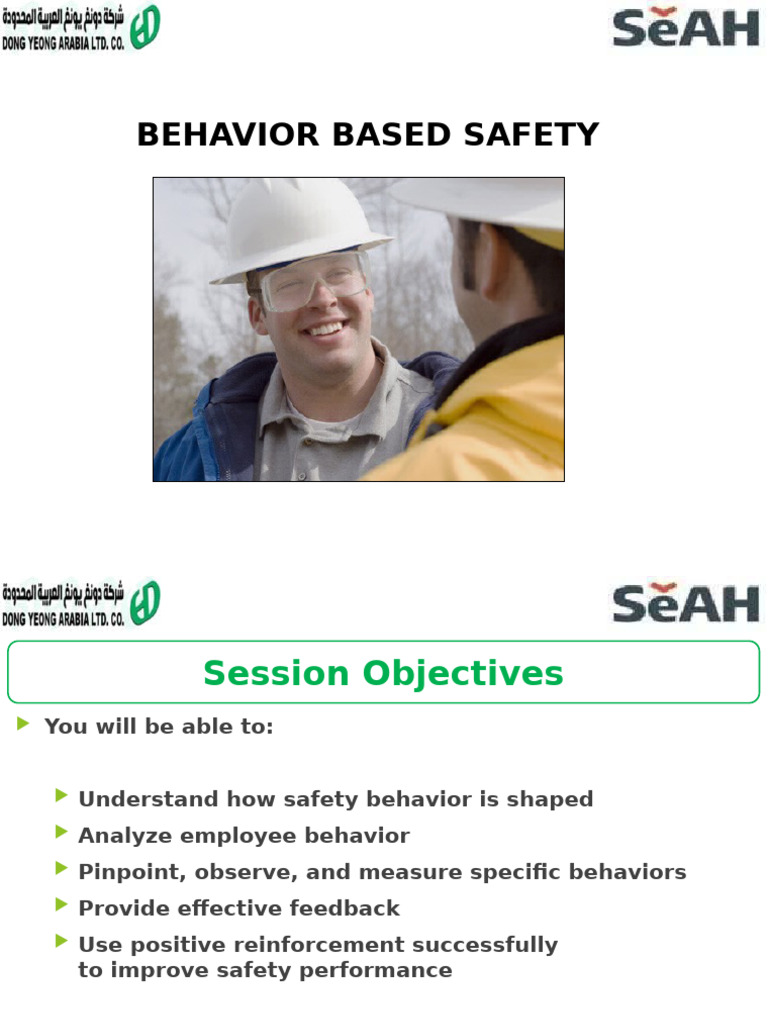 Behavior-Based Safety Program Guide | PDF | Behavior | Motivation