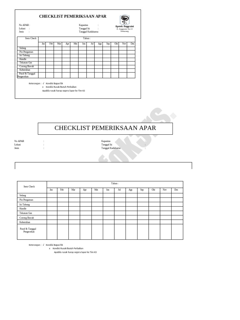 Done Checklist Apar | PDF