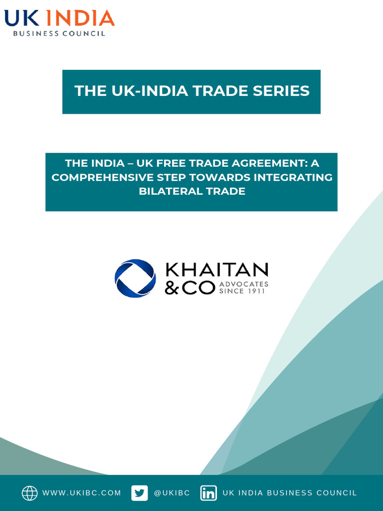 UK-India Free Trade Agreement Overview | PDF | Trade Agreements ...