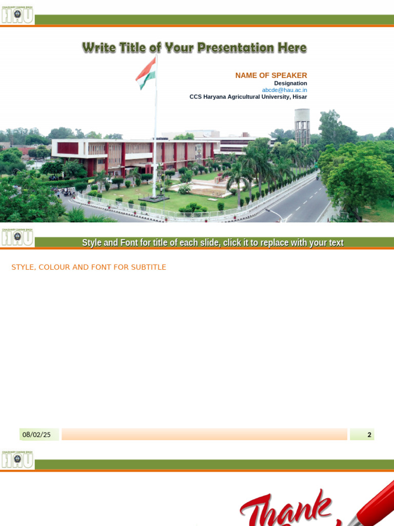 HAU PPT Template 2 | PDF