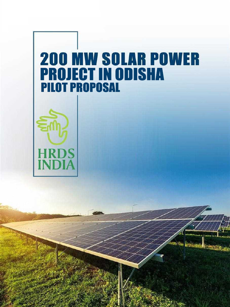 Solar Project Proposal-Cmpd | PDF