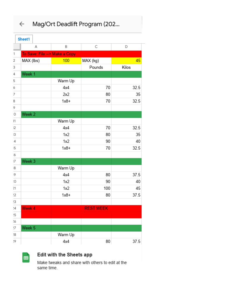 Mag-Ort Deadlift Program (2020 Fixed Version) - LiftVault - Com ...