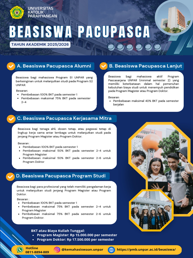 Poster Beasiswa PacuPasca | PDF