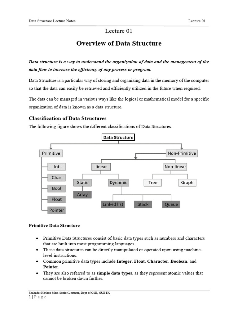 Overview of Data Structures Explained | PDF | Vertex (Graph Theory ...