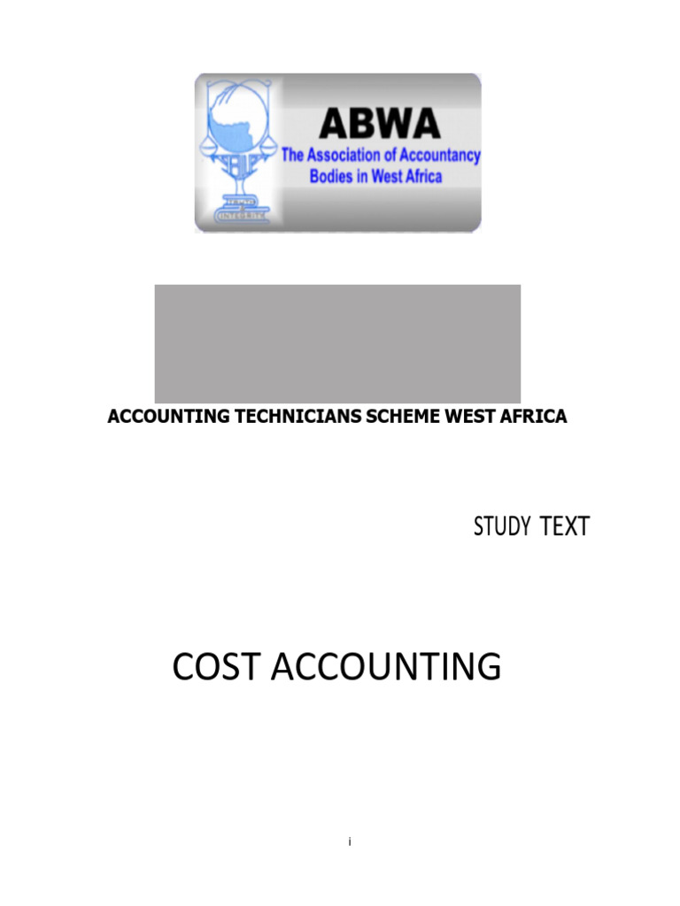 ATSWA Cost Accounting Study Text | PDF | Capital Budgeting | Net ...
