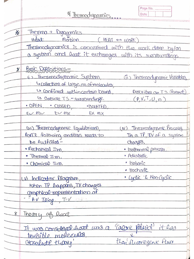 Thermo Notes | PDF