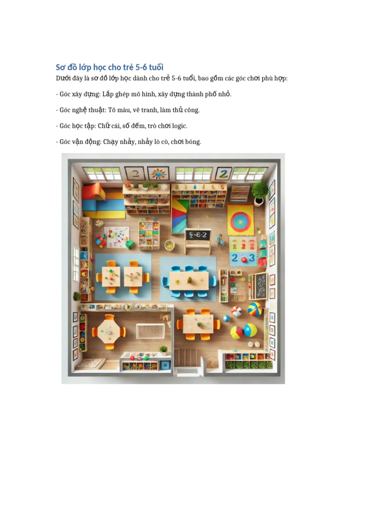 So Do Lop Hoc 5 6 Tuoi With Image | PDF