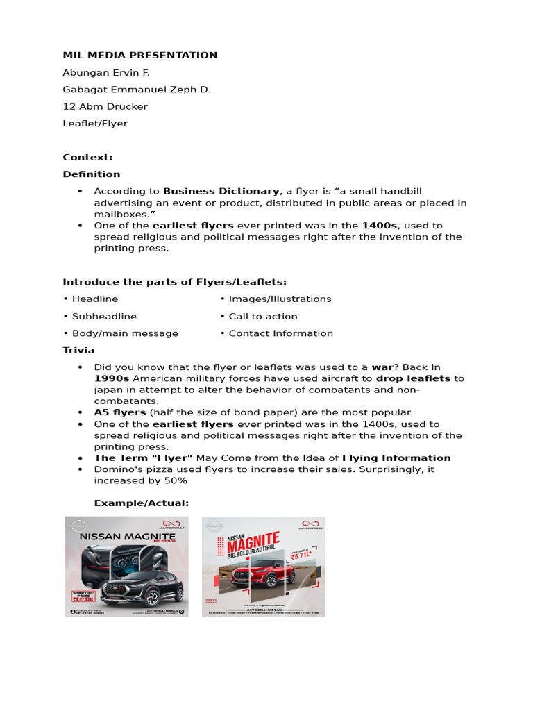 Flyers 1 | PDF