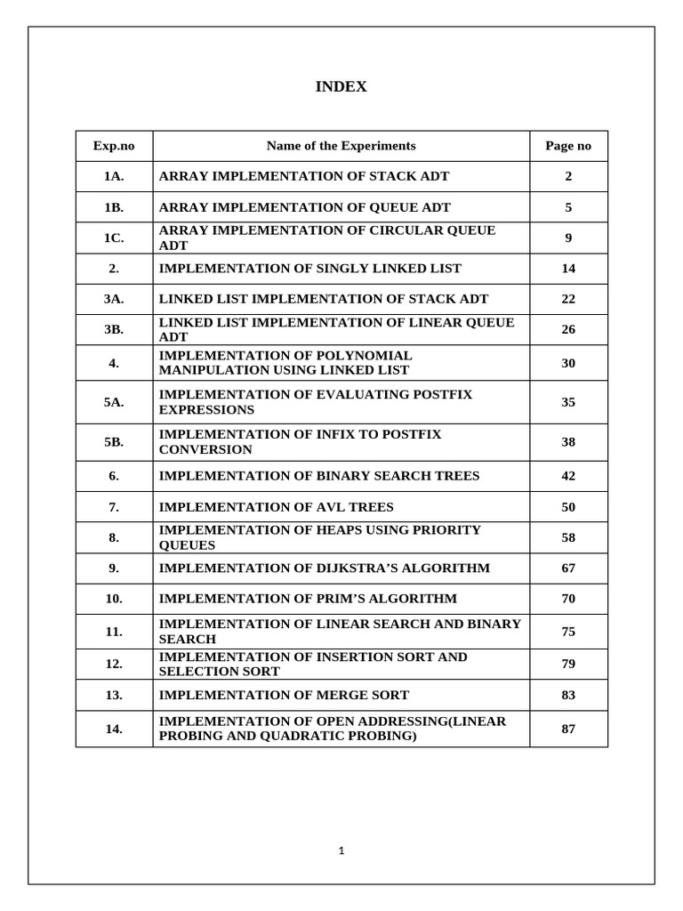 Cs3311 - Data Structures Lab Manual (13!07!24) | PDF | Queue (Abstract Data Type) | Computer ...