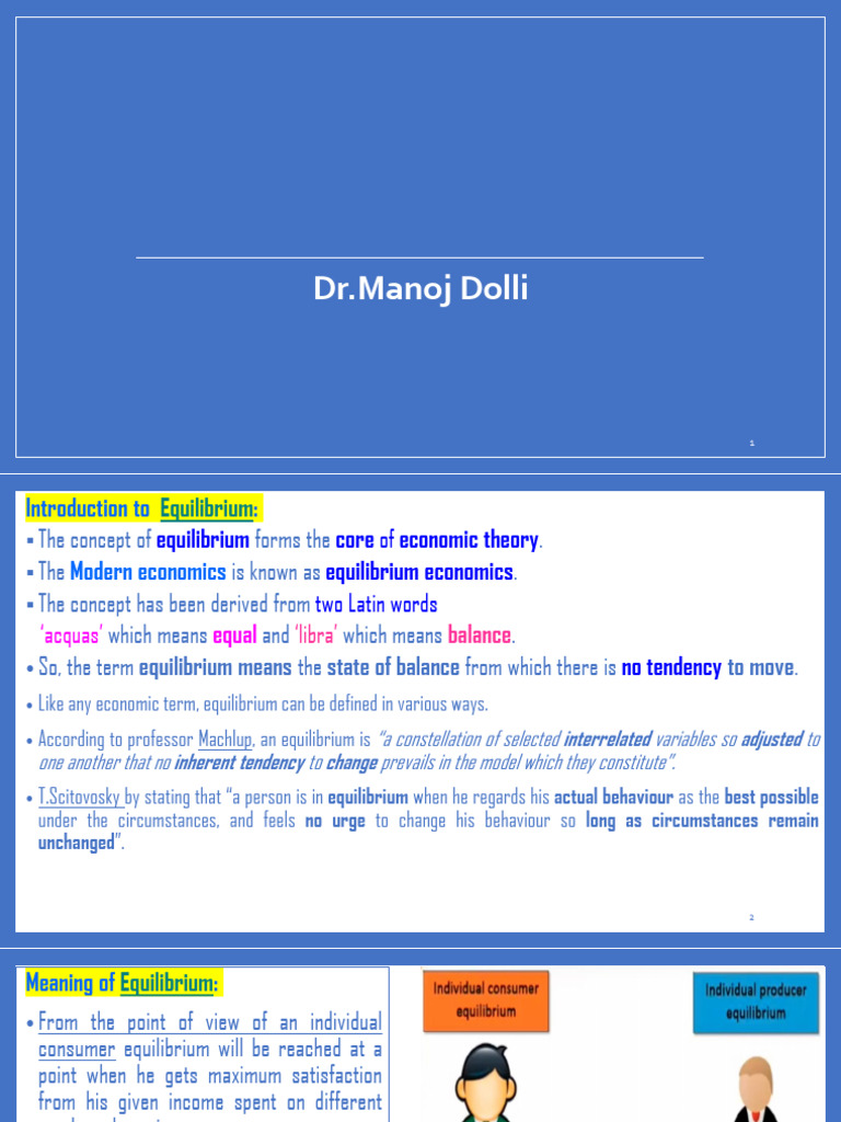 Unit - II - Existence, Uniqueness and Stability of Equilibrium | PDF ...