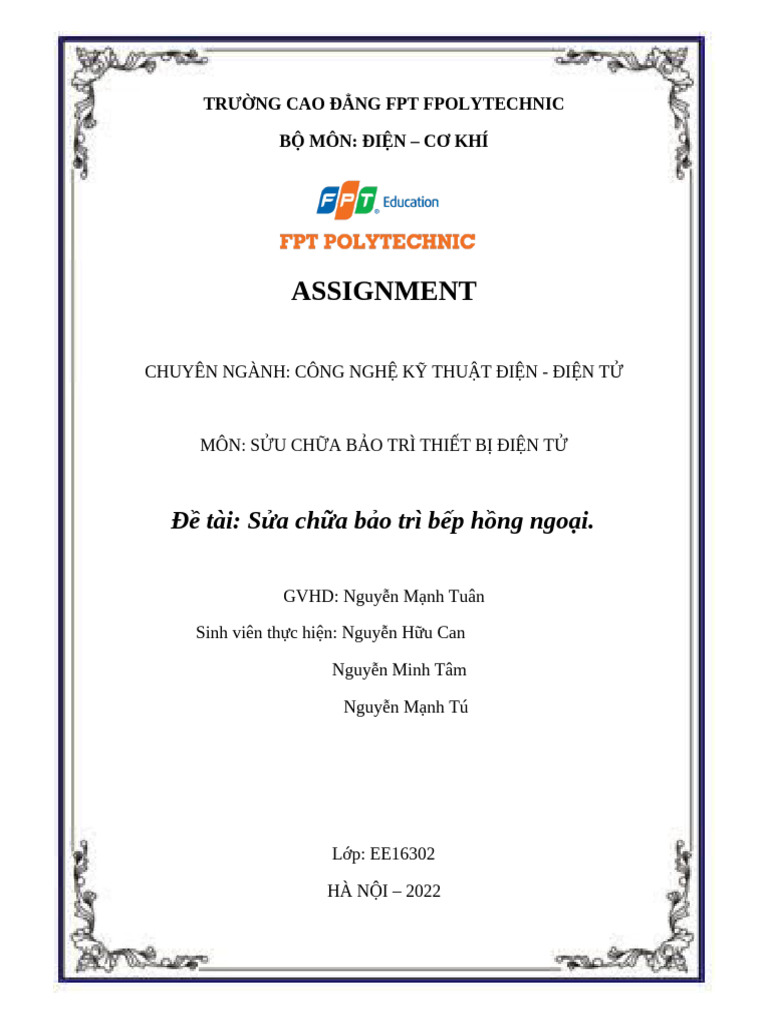 Assignment GD1 Nhóm 3 | PDF