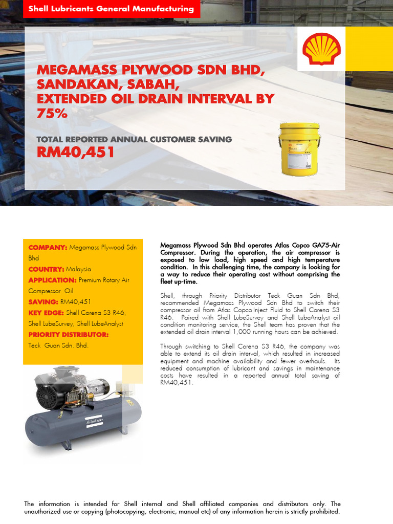 Shell Corena S3 R46: Cost-Saving Solution | PDF | Mechanical ...