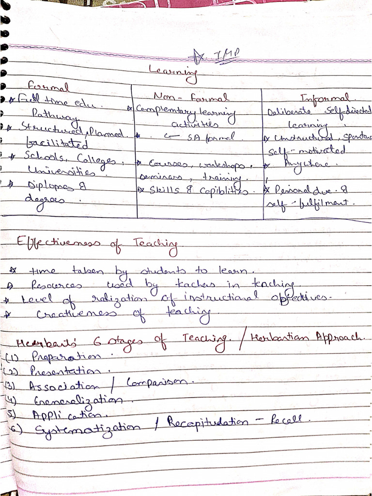 Levels of Teaching | PDF