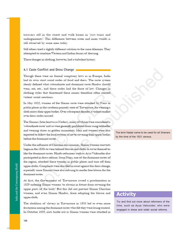 Caste Conflict and Dress Change | PDF | Aesthetics | Human Appearance