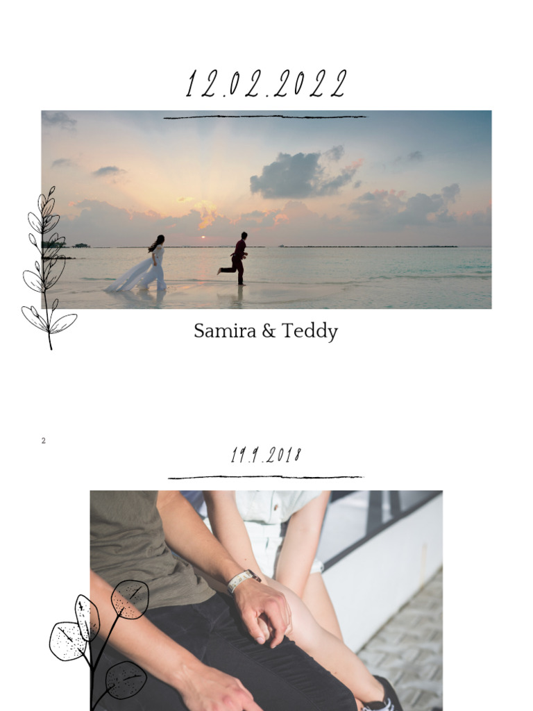 White Minimalist Wedding Photo Book | PDF