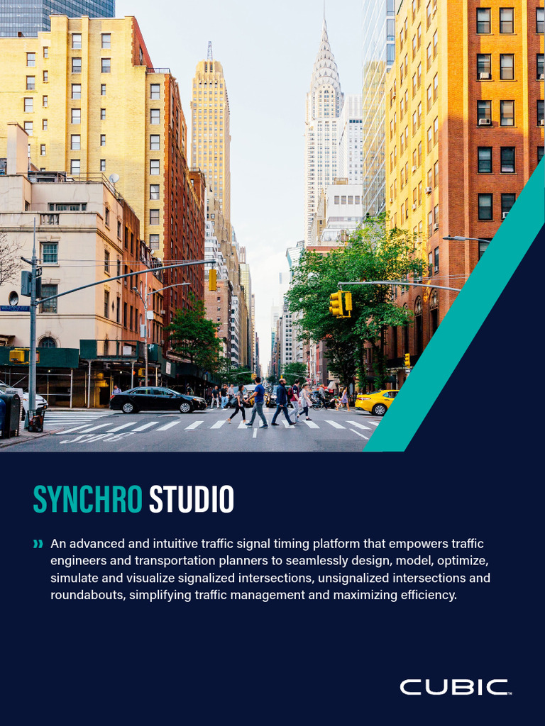 Synchro Studio: Traffic Simulation Tools | PDF | Traffic | Computing