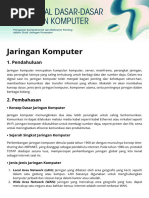 Buku Pengantar Jaringan Komputer | PDF