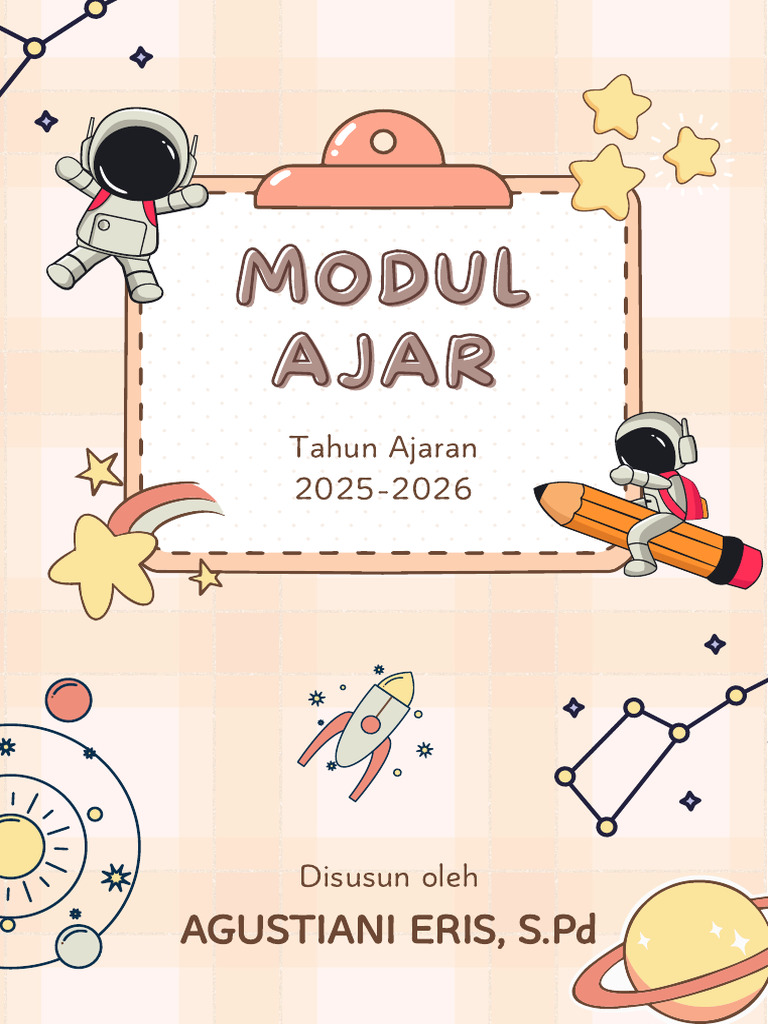 Warna Warni Pastel Lucu Cover Modul Ajar Dokumen A4 | PDF