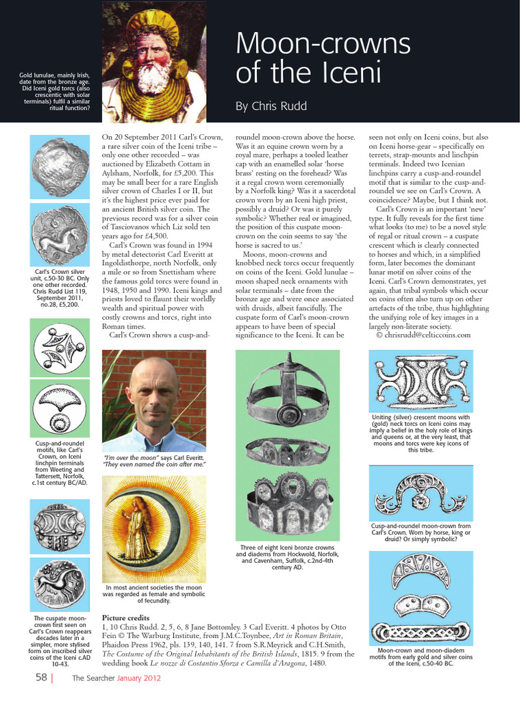 Iceni Moon-Crowns and Carl's Crown | PDF | Coins