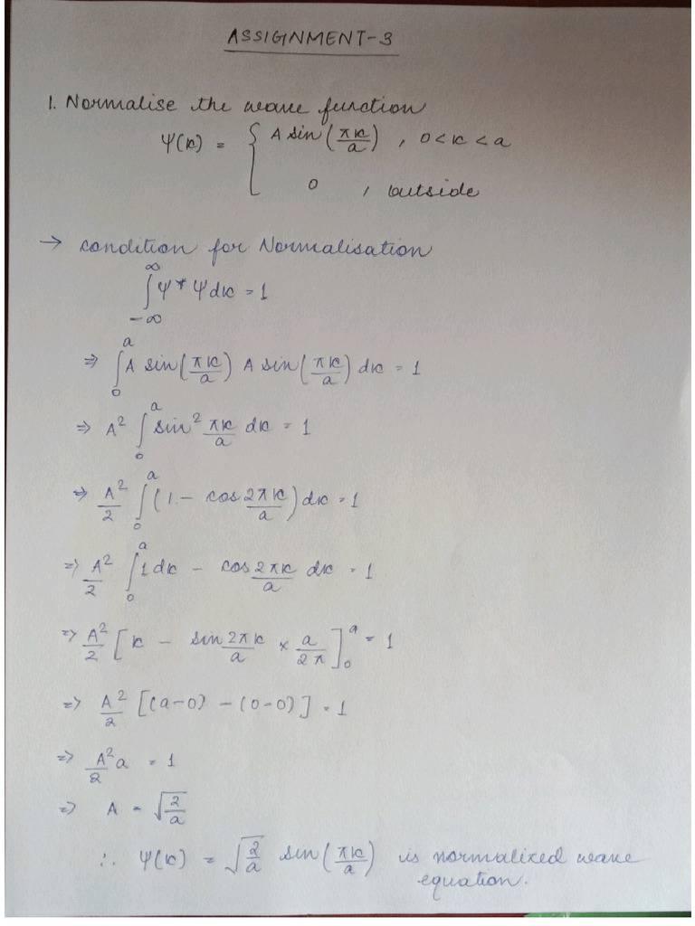 Physics Assignment 3 | PDF