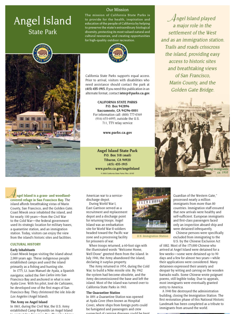 Angel Island Group Activities Guide | PDF